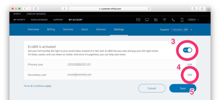 Bill fetch Comcast Xfinity receipts | Veryfi