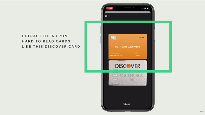 Credit Card Mobile Data Extraction | Veryfi