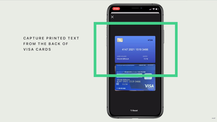 Credit Card Mobile Data Extraction | Veryfi